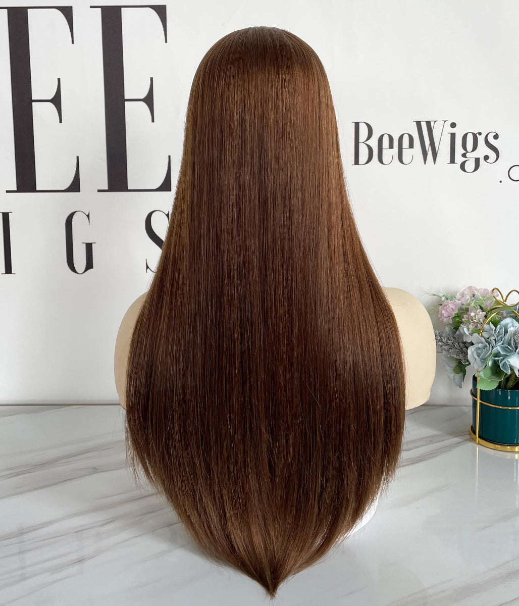 BeeWigs - Cuticles Human Hair Silk Base Topper - Light Brown