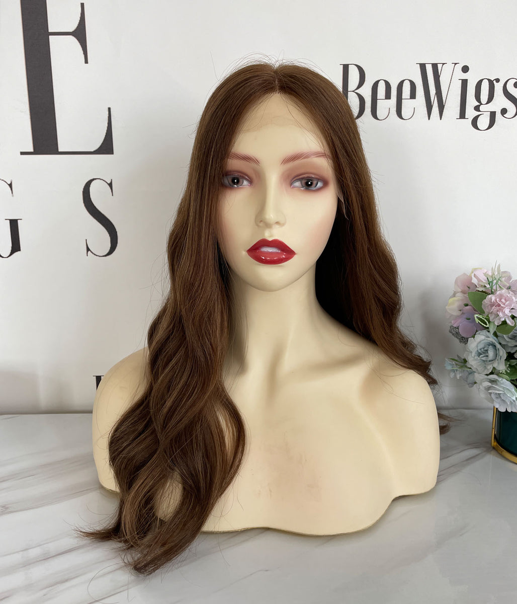 BeeWigs - #6 with Highlights Classic Color Lace Top Wig